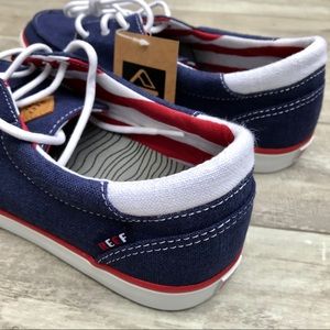 Reef | Shoes | Reef Deckhand 3 Tx Navy Americana Mens Boat Shoes | Poshmark
